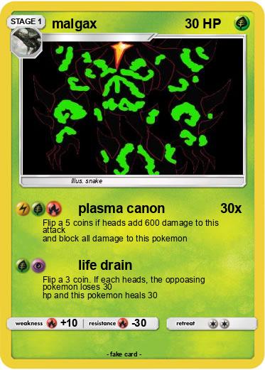 Pokémon malgax - plasma canon - My Pokemon Card