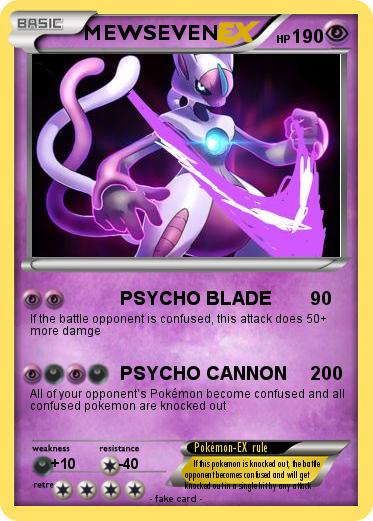 Pokémon MEWSEVEN 8 8 - PSYCHO BLADE - My Pokemon Card