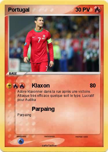 Pokémon Portugal 80 80 - Klaxon - Ma carte Pokémon
