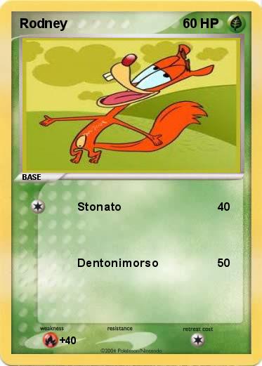 Pokémon Rodney 4 4 - Stonato - My Pokemon Card