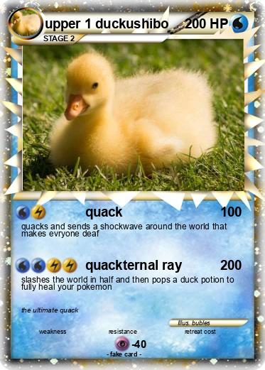 Pokémon upper 1 duckushibo - quack - My Pokemon Card
