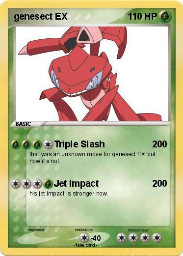 Pokémon genesect EX 75 75 - Triple Slash - My Pokemon Card
