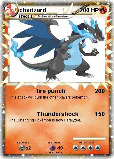 Pokémon charizard 9375 9375 - fire punch - My Pokemon Card
