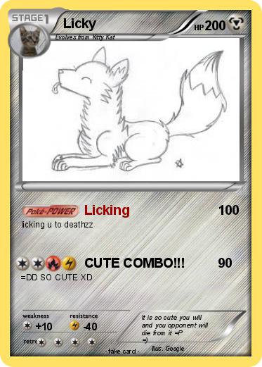 Pokémon Licky 18 18 - Licking - My Pokemon Card