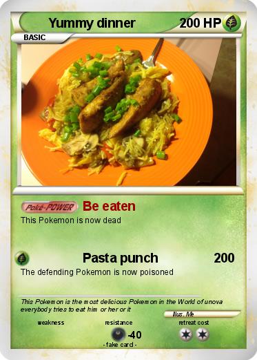 Pokémon Yummy dinner - Be eaten - My Pokemon Card