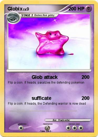Pokémon Globix - Glob attack - My Pokemon Card