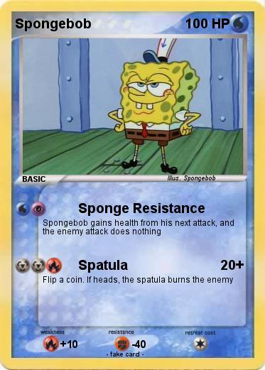 Pokémon Spongebob 3208 3208 - Sponge Resistance - My Pokemon Card