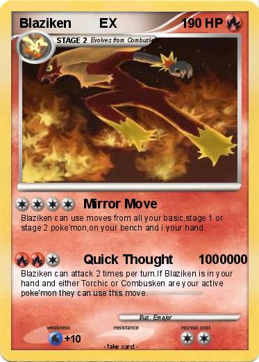 Pokémon Blaziken EX 24 24 - Mirror Move - My Pokemon Card