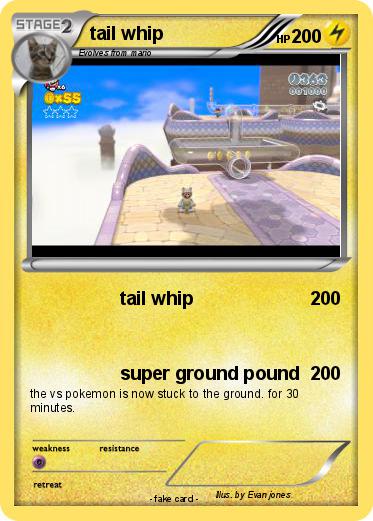 Pokémon tail whip 3 3 - tail whip - My Pokemon Card
