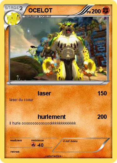 Pokémon OCELOT 106 106 - laser - Ma carte Pokémon