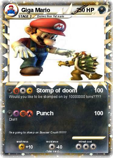 Pokémon Giga Mario 2 1 1 - Stomp of doom - My Pokemon Card