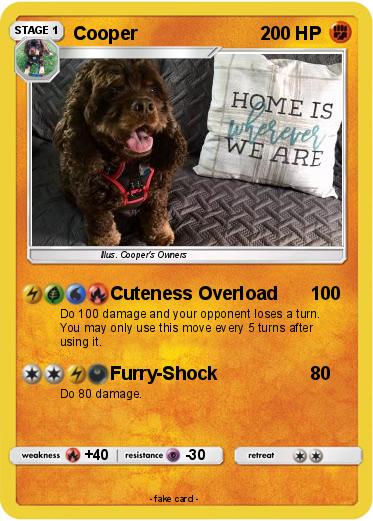 Pokémon Cooper 286 286 - Cuteness Overload - My Pokemon Card