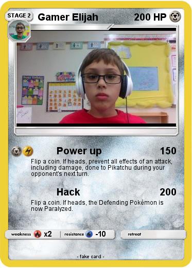Pokémon Gamer Elijah - Power up - My Pokemon Card
