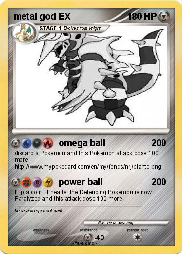 Pokémon metal god EX - omega ball - My Pokemon Card