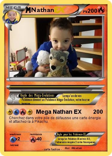 Pokémon Nathan 1351 1351 - Mega Nathan EX - Ma carte Pokémon