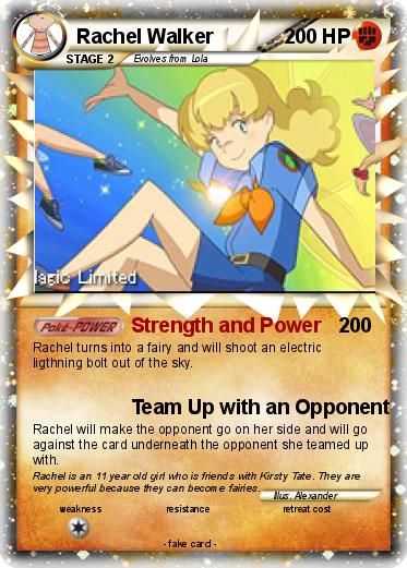 Pokémon Rachel Walker - Strength and Power - My Pokemon Card