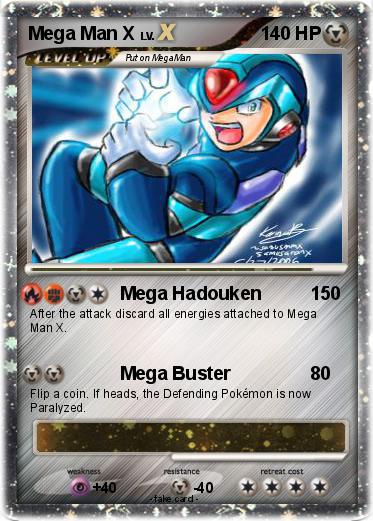 Pokémon Mega Man X 17 17 - Mega Hadouken - My Pokemon Card