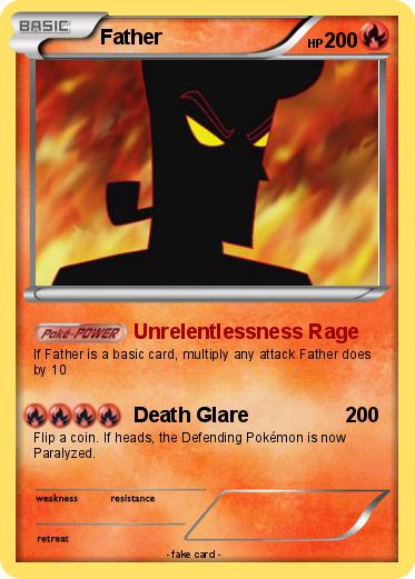 Pokémon Father 89 89 - Unrelentlessness Rage - My Pokemon Card