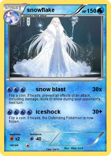 Pokémon snowflake 81 81 - snow blast - My Pokemon Card