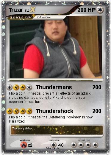 Pokémon Trizar - Thundermans - My Pokemon Card