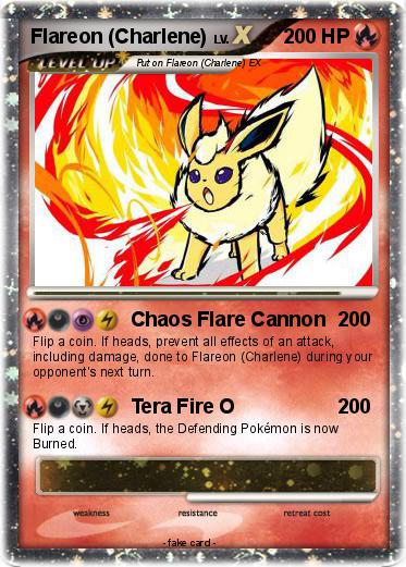 Pokémon Flareon Charlene - Chaos Flare Cannon - My Pokemon Card