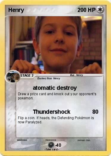 Pokémon Henry 67 67 - atomatic destroy - My Pokemon Card