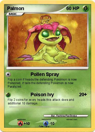 Pokémon Palmon 18 18 - Pollen Spray - My Pokemon Card