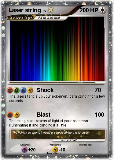 Pokémon Laser string - Shock - My Pokemon Card
