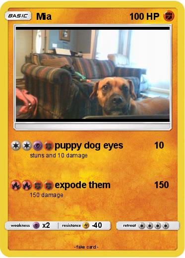 Pokémon Mia 314 314 - puppy dog eyes - My Pokemon Card