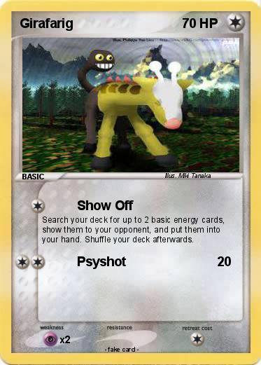 Pokémon Girafarig 29 29 - Show Off - My Pokemon Card