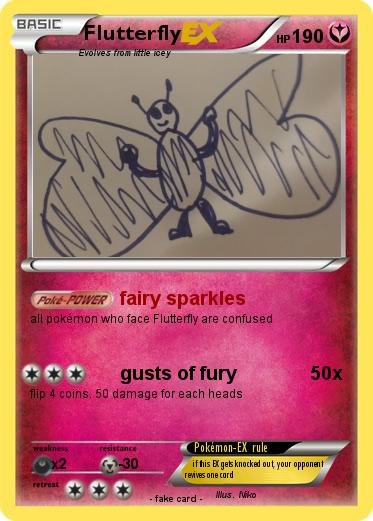 Pokémon Flutterfly 3 3 - fairy sparkles - My Pokemon Card