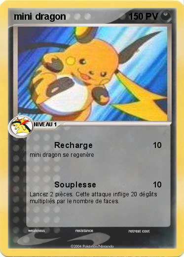 Pokémon mini dragon - Recharge - Ma carte Pokémon