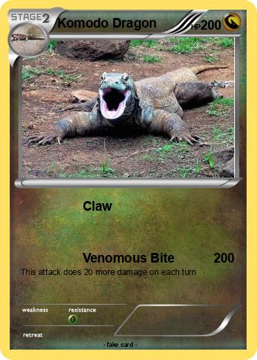 Pokémon Komodo Dragon 88 88 - Claw - My Pokemon Card