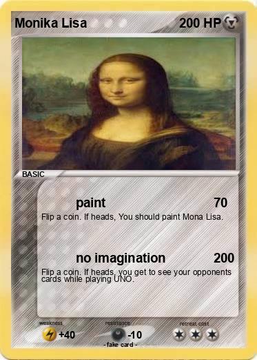 Pokémon Monika Lisa - paint - My Pokemon Card
