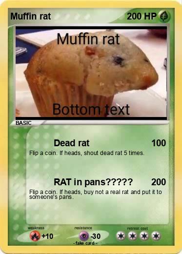 Pokémon Muffin rat - Dead rat - My Pokemon Card