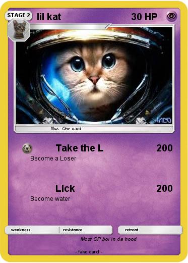 Pokémon lil kat - Take the L - My Pokemon Card