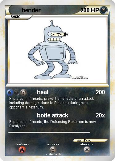 Pokémon bender 110 110 - heal - My Pokemon Card