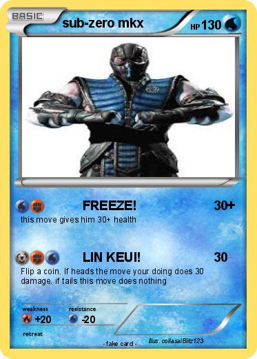 Pokémon sub zero mkx - FREEZE! - My Pokemon Card