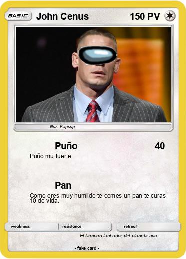 Pokémon John Cenus - Puño - Mi carta pokémon