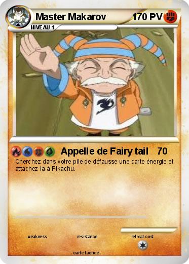 Pokémon Master Makarov 2 2 - Appelle de Fairy tail - Ma carte Pokémon