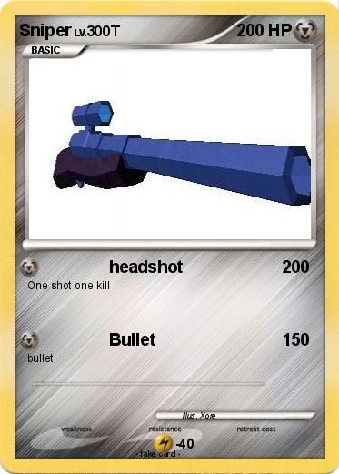 Pokémon Sniper 1419 1419 - headshot - My Pokemon Card