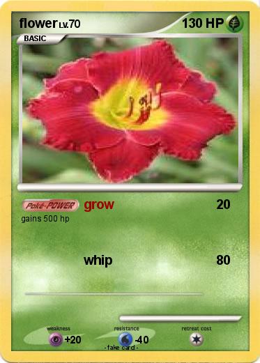 Pokémon flower 120 120 - grow - My Pokemon Card