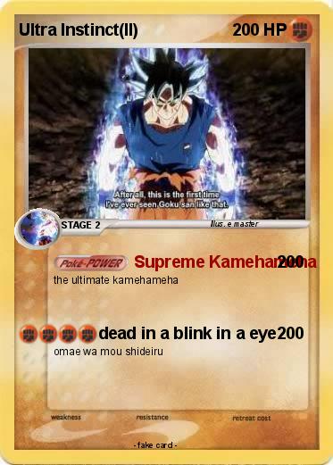 Pokémon Ultra Instinct II 1 1 - Supreme Kamehameha - My Pokemon Card