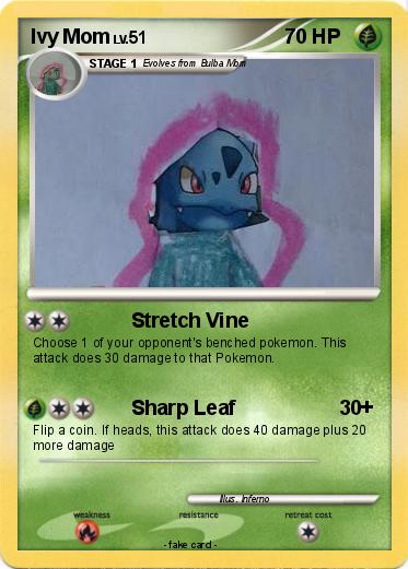 Pokémon Ivy Mom - Stretch Vine - My Pokemon Card