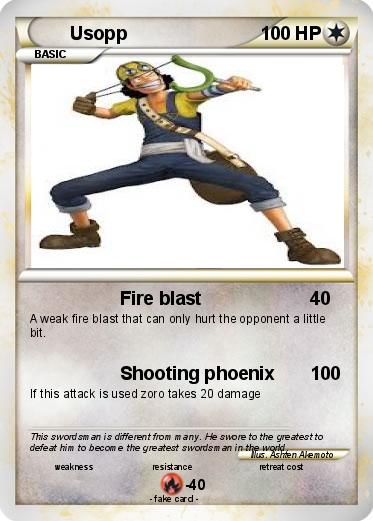 Pokémon Usopp 59 59 - Fire blast - My Pokemon Card