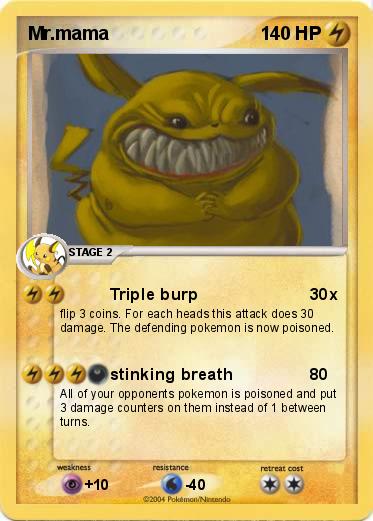 Pokémon Mr mama - Triple burp - My Pokemon Card