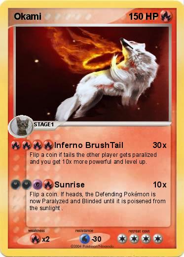Pokémon Okami 12 12 - Inferno BrushTail - My Pokemon Card