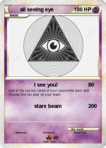 Pokémon all seeing eye 15 15 - I see you! - My Pokemon Card