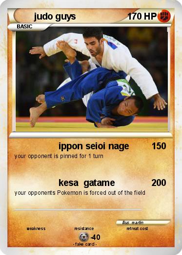 Pokémon judo guys - ippon seioi nage - My Pokemon Card