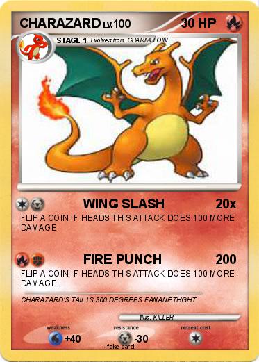 Pokémon CHARAZARD 139 139 - WING SLASH - My Pokemon Card